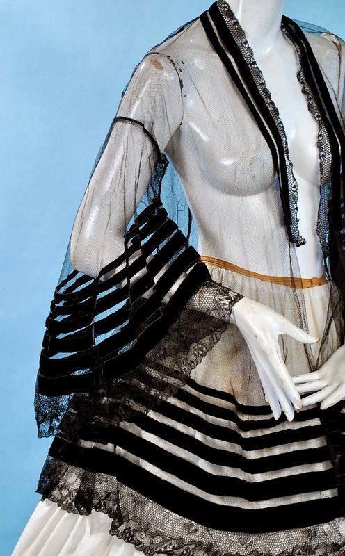 All The Pretty Dresses: Sheer Net 1850's Canezou Jacket