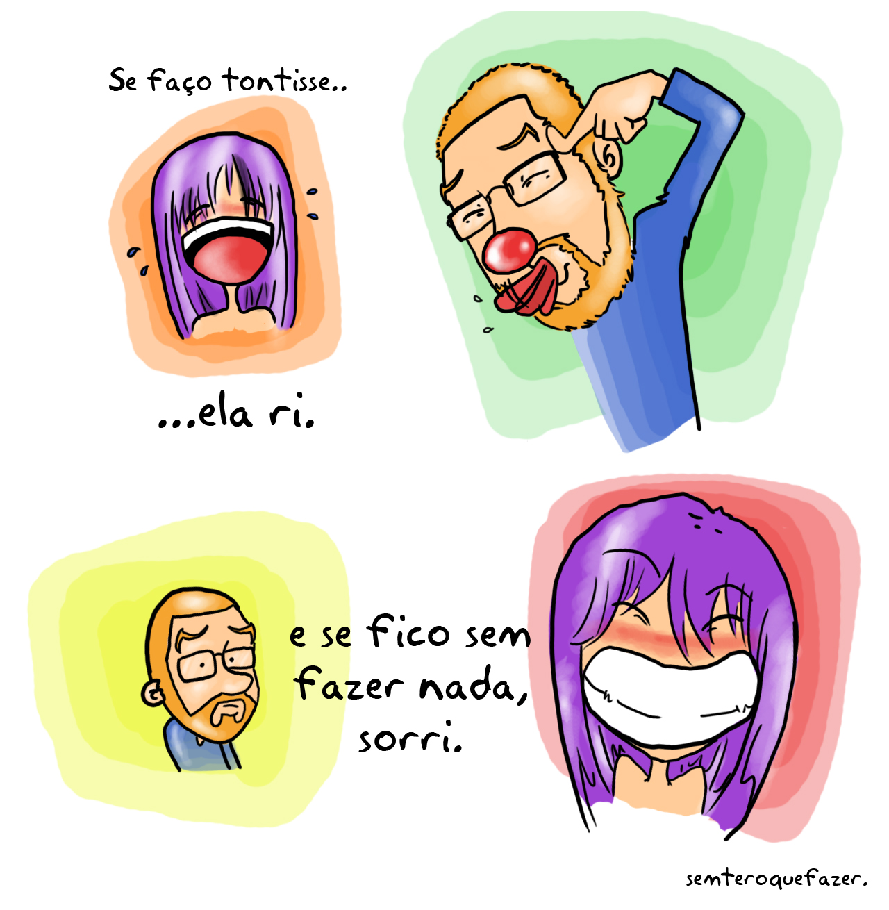 Semteroquefazer.: #entre sorrir e rir