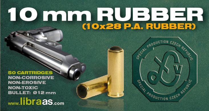 on target shooter nz: Rubber Bullets - Russian 10 mm x 28 - Less Lethal:
