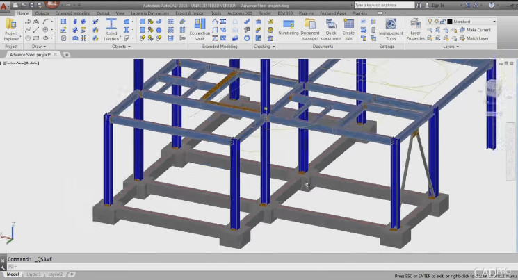 Creating Sample Drawing from Autodesk Advance Steel