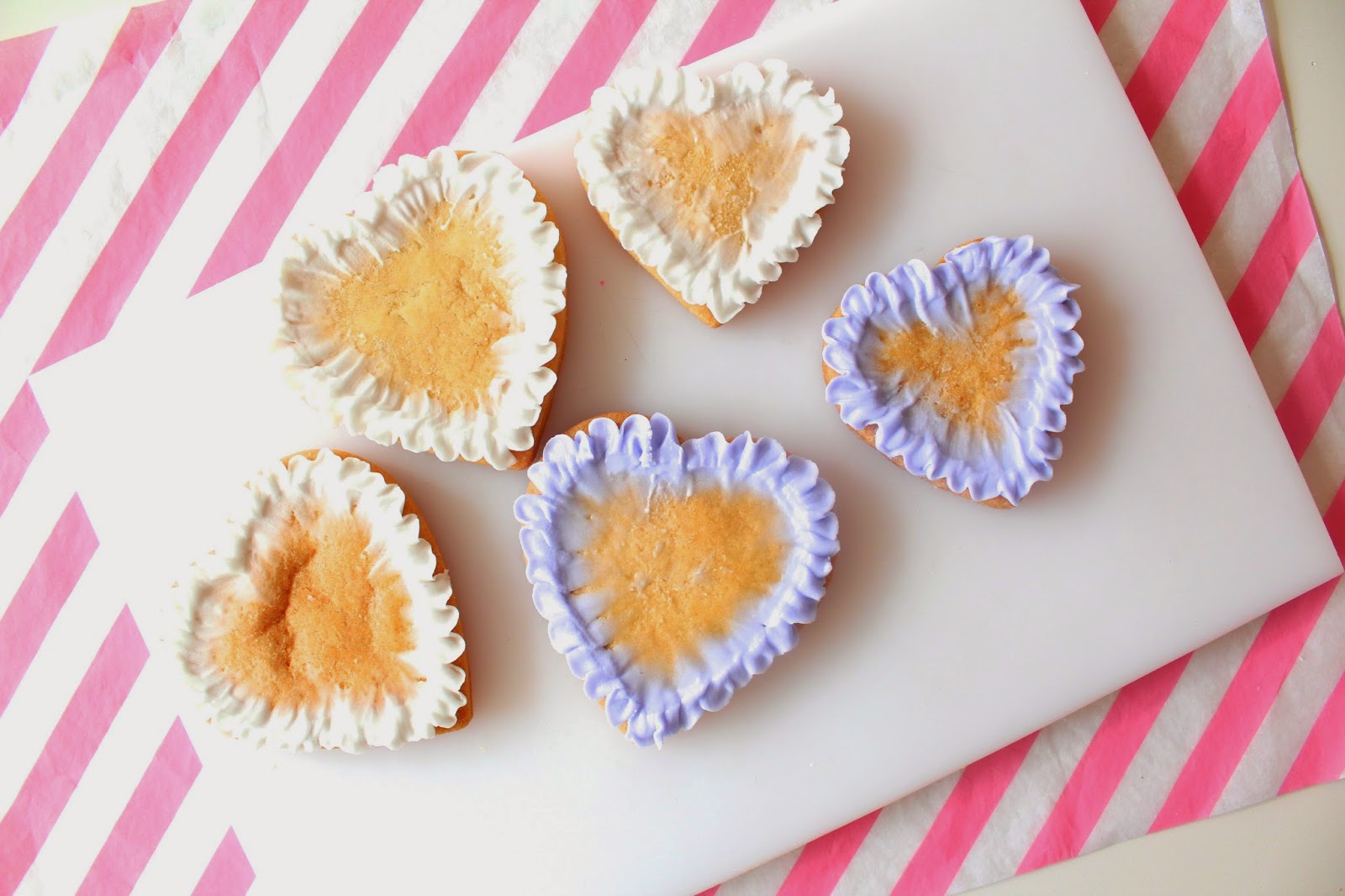 Sweeten your day.: Frill heart icing cookies フリルハートのアイシングクッキー