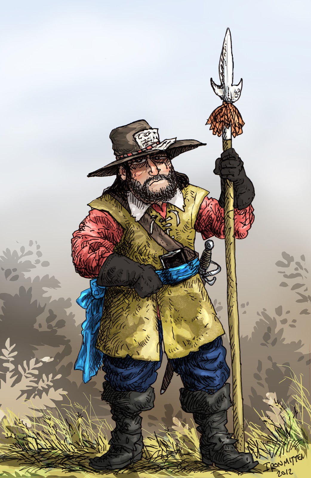 iron mitten: Officer in the New Model Army