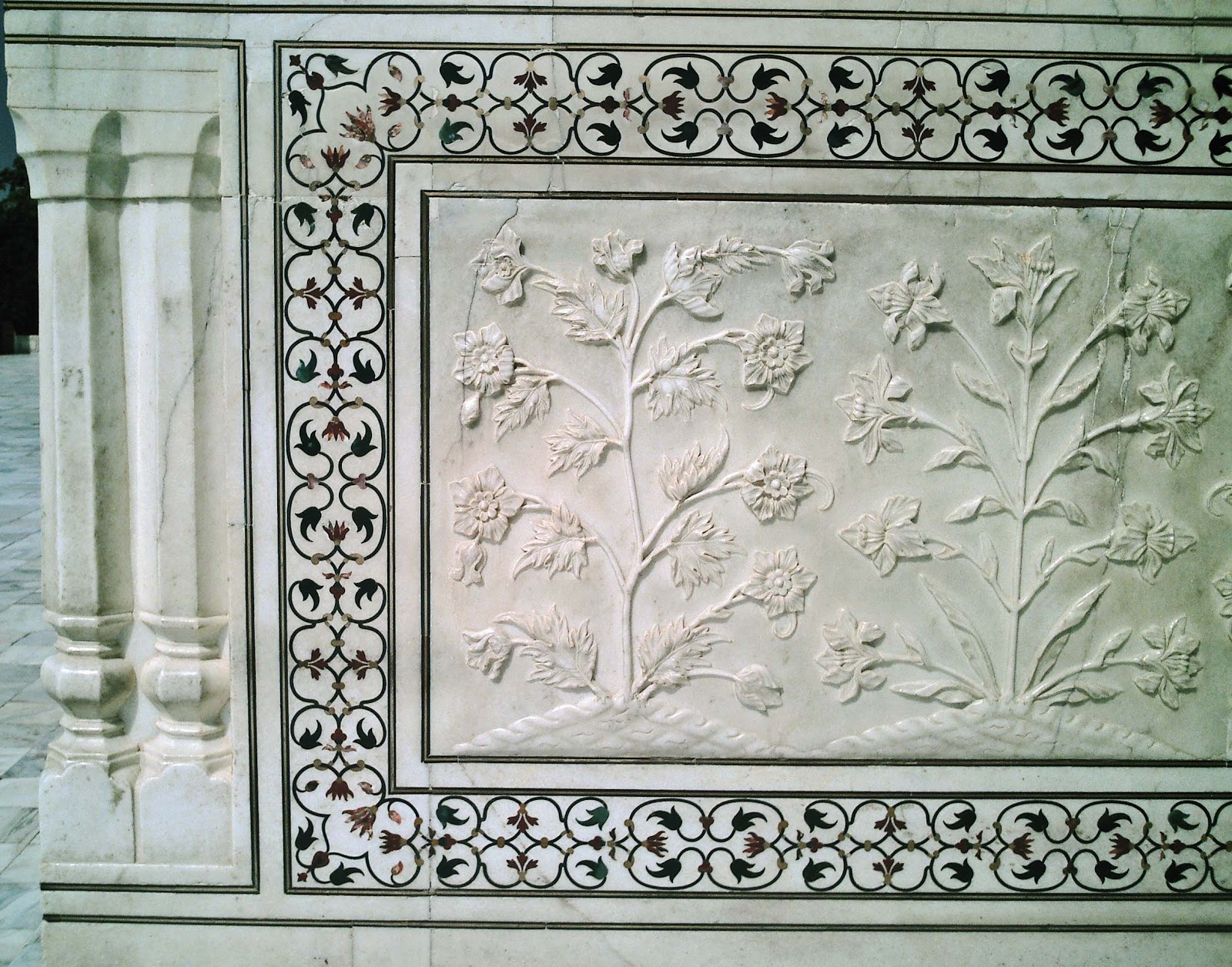 Stock Pictures: Designs and patterns from Taj Mahal interiors