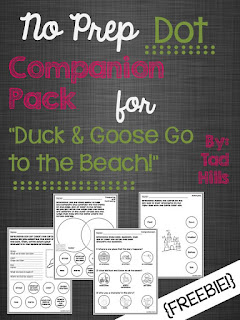 Word Nerd Speech Teach: {FREEBIE} No Prep Dot Companion Pack for "Duck ...