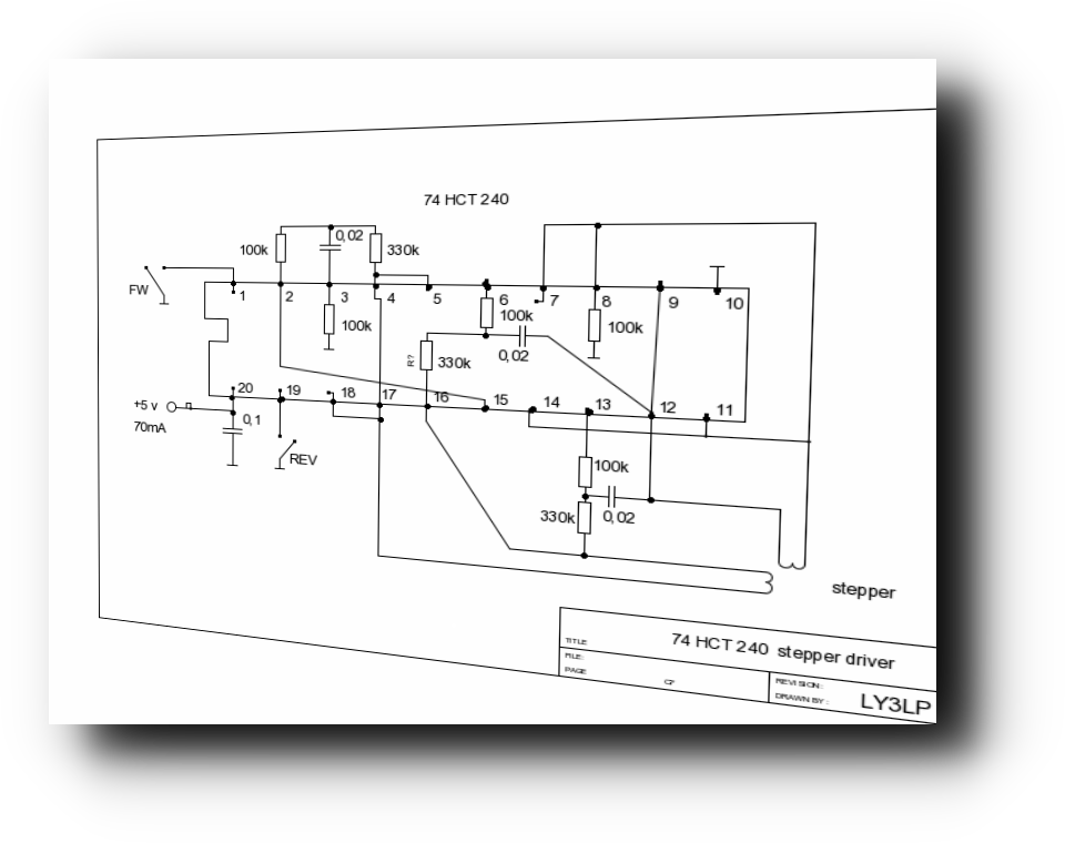 LY3LP laboratory: 74HCT240 stepper driver