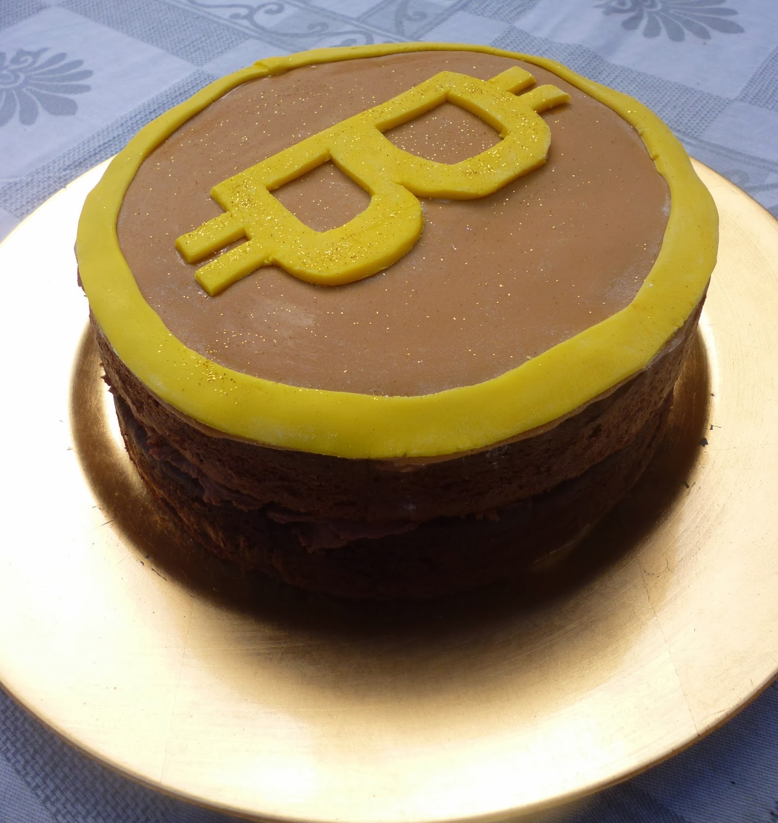 The Begrudging Baker: Bitcoin Birthday Cake