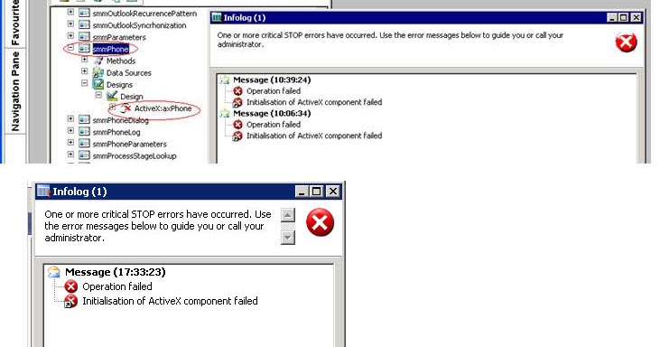 Microsoft Dynamics Products Tips and News!: Initialization of ActiveX Failed in AX 2009