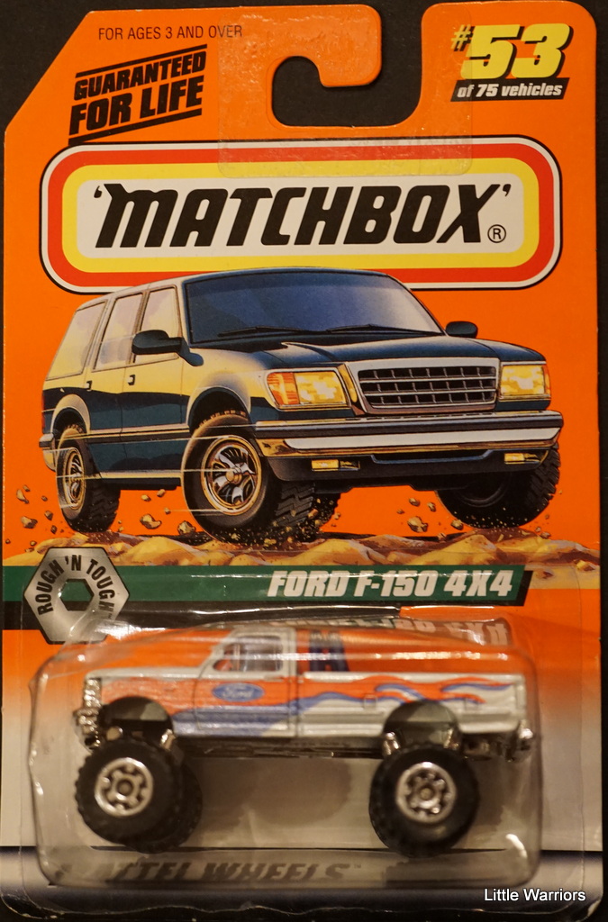 Little Warriors: Two Matchbox Ford F-150 4X4 pickups (MB248)