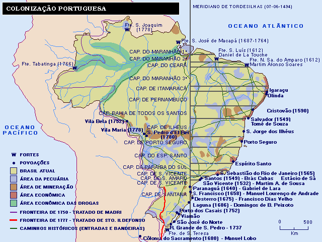"Mapas - Colonização" ~ Estudando História