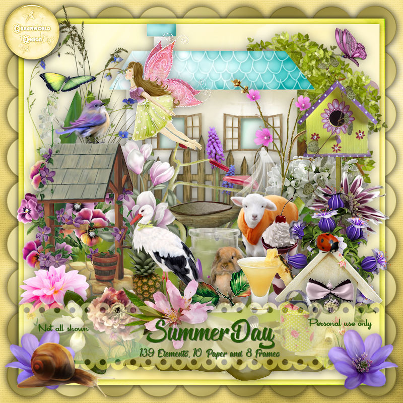 Dreamworld Design - Tutorial´s, Scrap - Kits and more: FTU Kit *Summer Day*