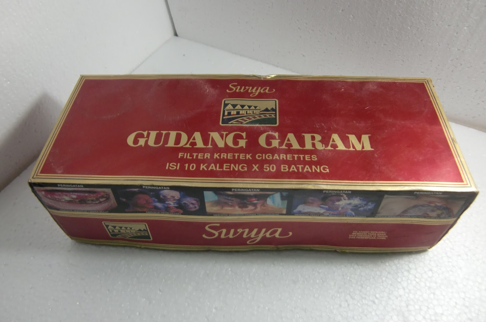 CILEGON ANTIK: Tin Box / Satu Pak Kaleng Rokok Gudang Garam Surya 16 ...