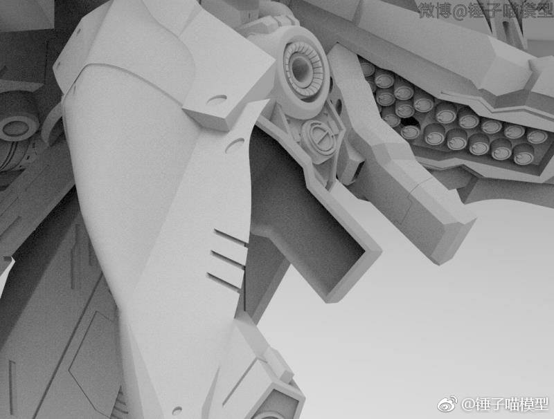 3D project of 1/144 Neue Ziel by 3rd Party Company Revealed