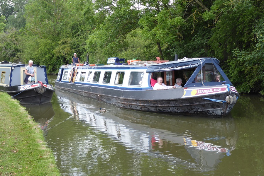 Halfie: Widebeam meets widebeam Tranquil Rose and a Lancaster bomber ...