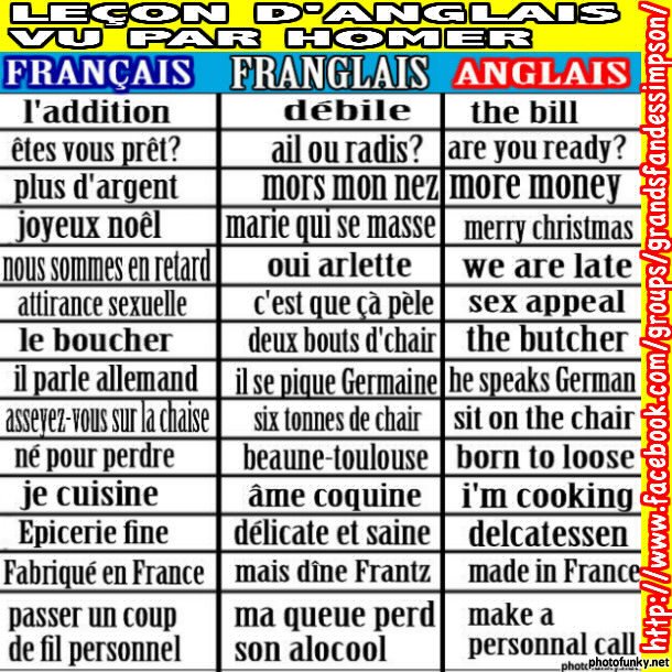 Francophiles: New franglais