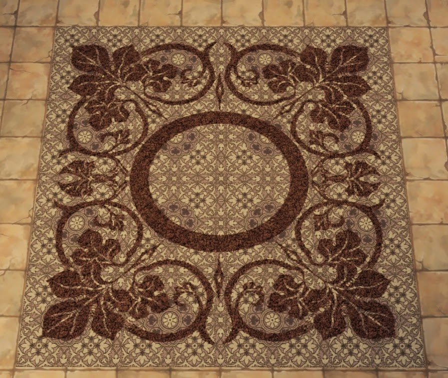 Загрузки для Sims Medieval : Rug "Floral ornament" | Ковер "Цветочный ...