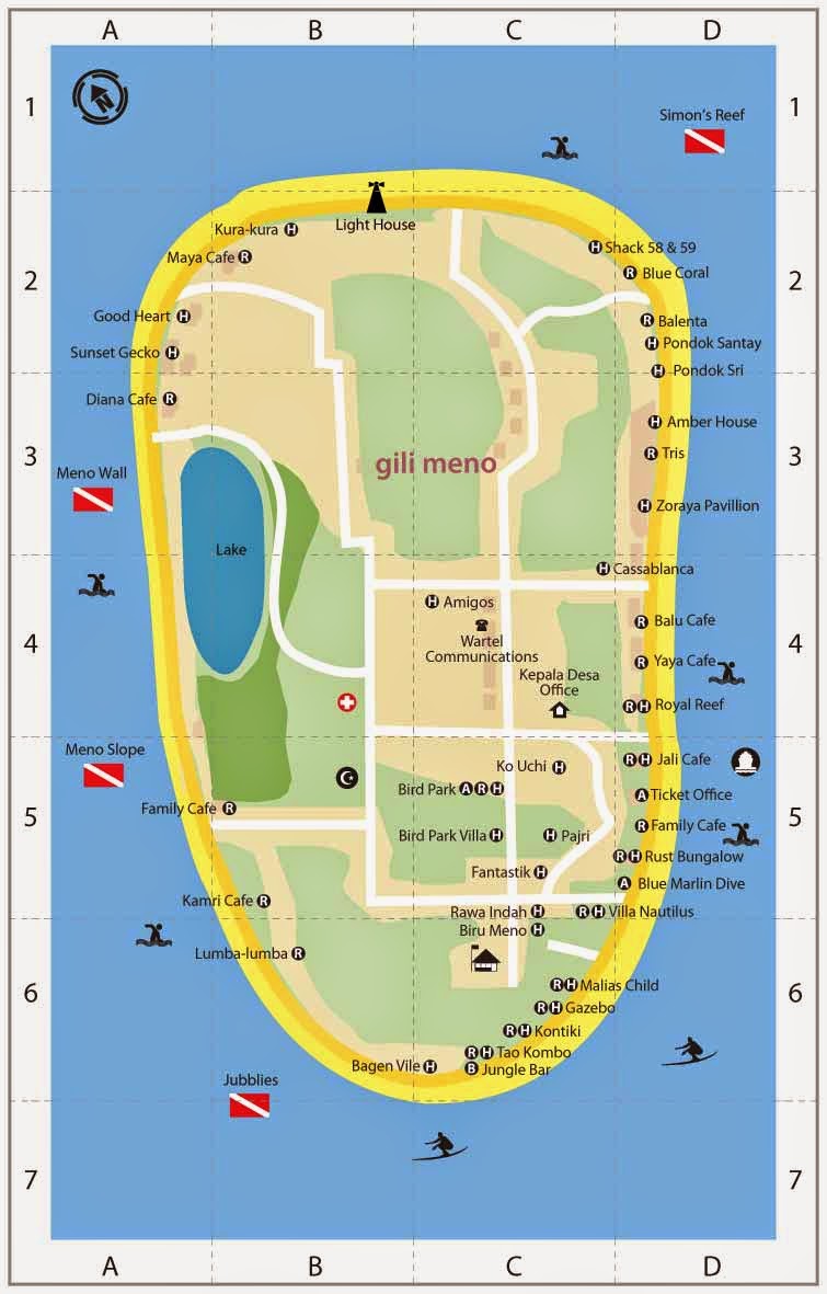 INDONESIAISME: Maps of Gili Islands Lombok