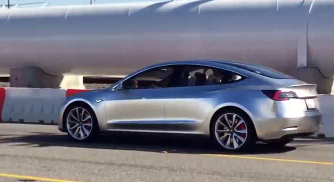Video shows first sighting of the new Tesla Model 3 prototype ...