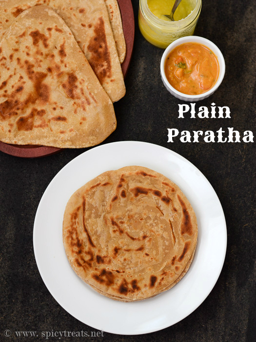 Spicy Treats: Plain Paratha Recipe | How To Make Plain Paratha | Plain ...