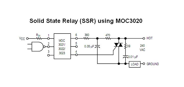 du1vss (D.I.Y.): Solid State Relay (SSR) using MOC3020