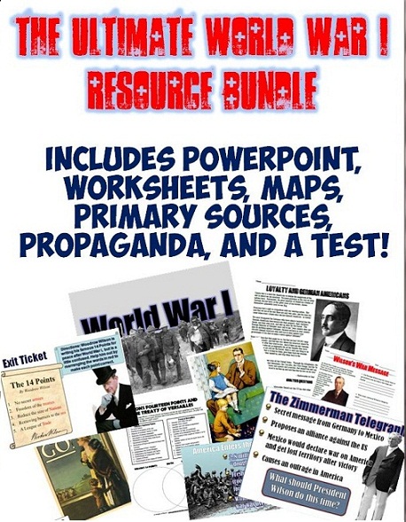 Students of History: The Ultimate WWI Unit Resource Bundle