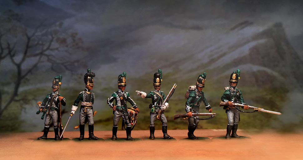 Franznap Miniatures: Baden Jäger test painted | franznap