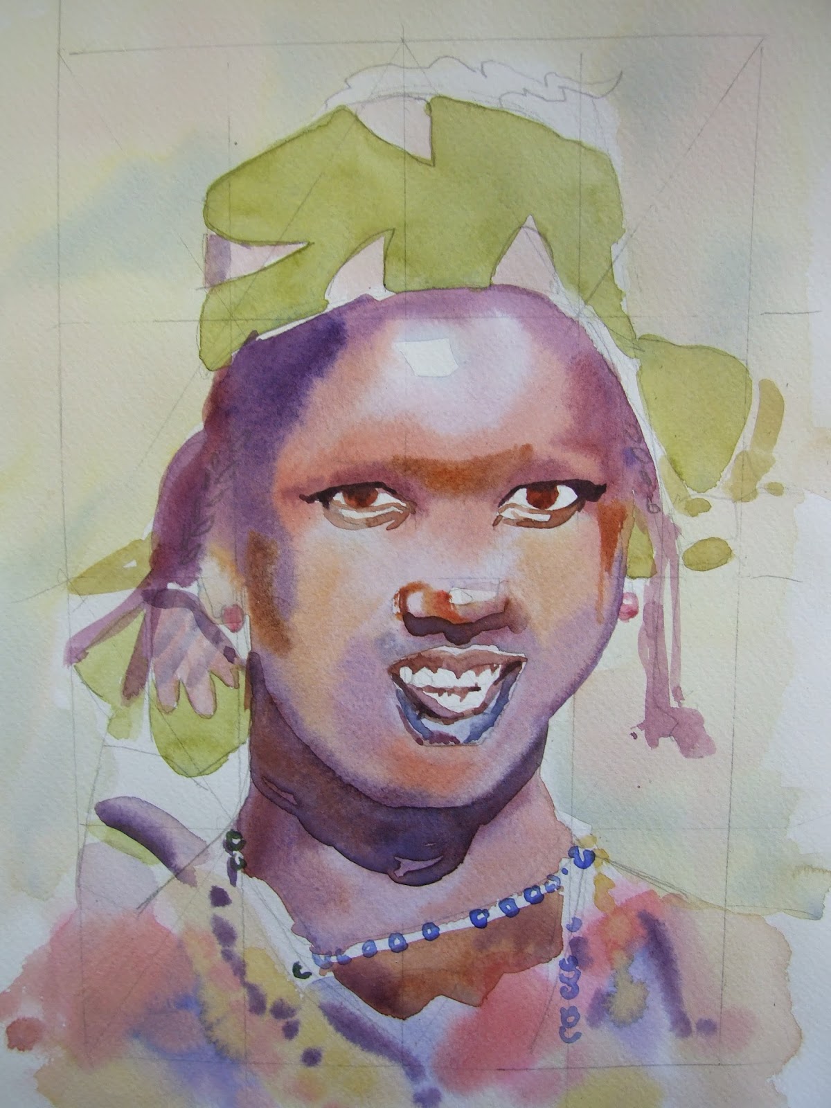 Gilly Marklew watercolour artist and tutor: PORTRAIT IN COMPLIMENTARY ...