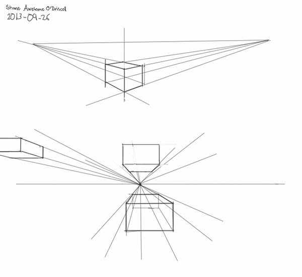 Awesome Shanes Art Blog: perspective studies 1