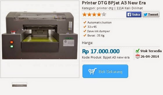 Harga Mesin Printer DTG Sablon Kaos Distro Murah seluruh Indonesia ...