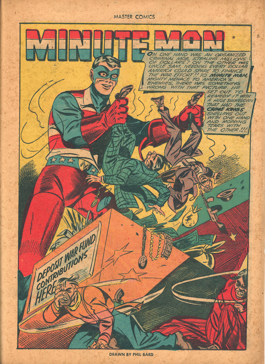 The Blue Boy: Master Comics #45 (December 1943) Minute Man