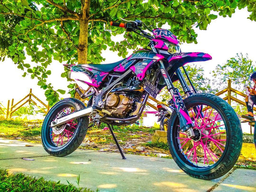 80 Foto Modifikasi Motor Trail Kawasaki KLX 150 Supermoto