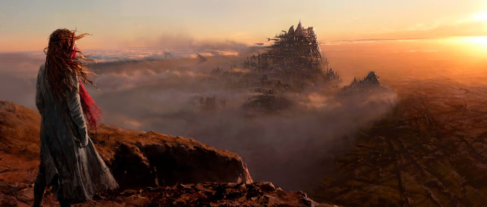 Mortal Engines concept art of Hester Shaw looking towards London ...