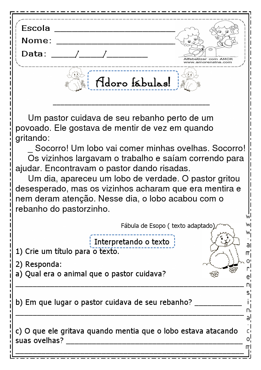 Escola Saber: Exercícios de português 2 ano ensino fundamental ...
