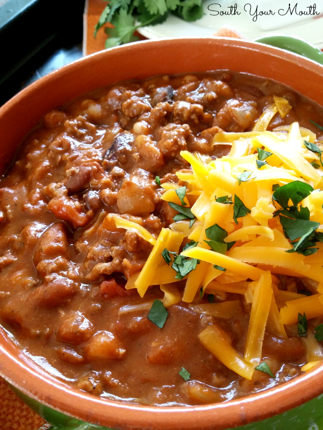 South Your Mouth: BIG BATCH Beef & Bean Chili