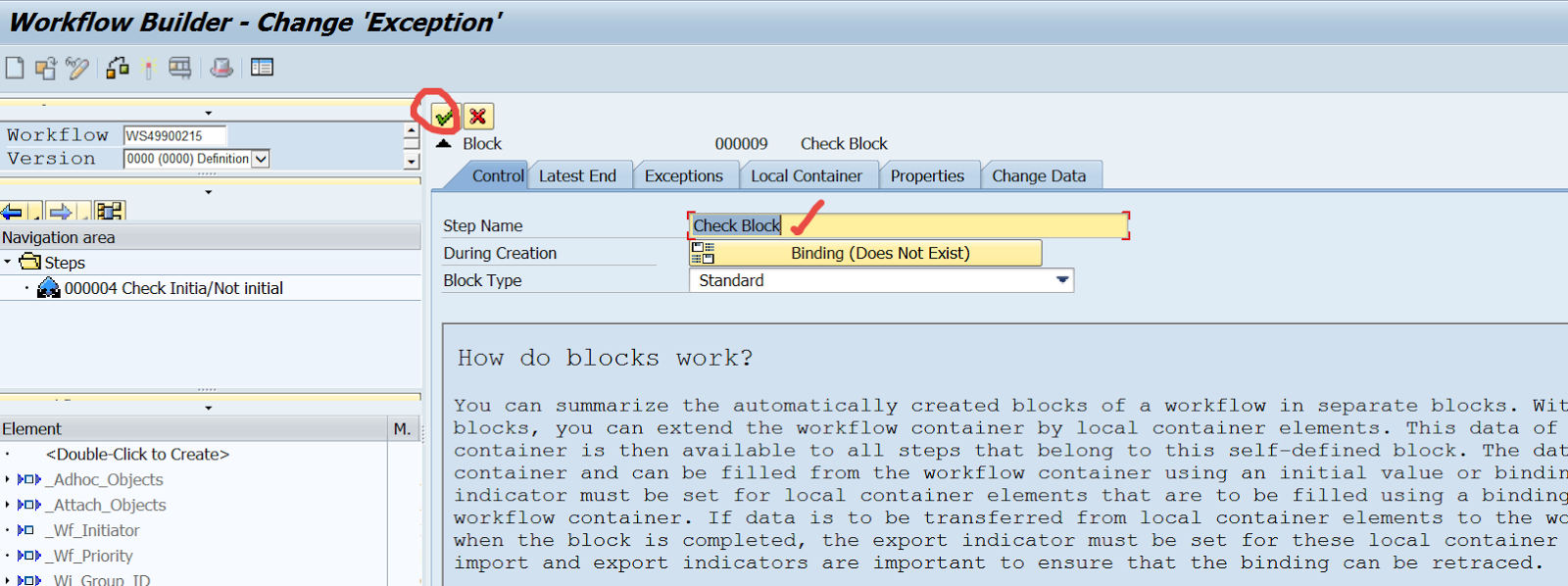 TECHSAP : Workflow : Demo13- Rasing and handling exception in Work FLow