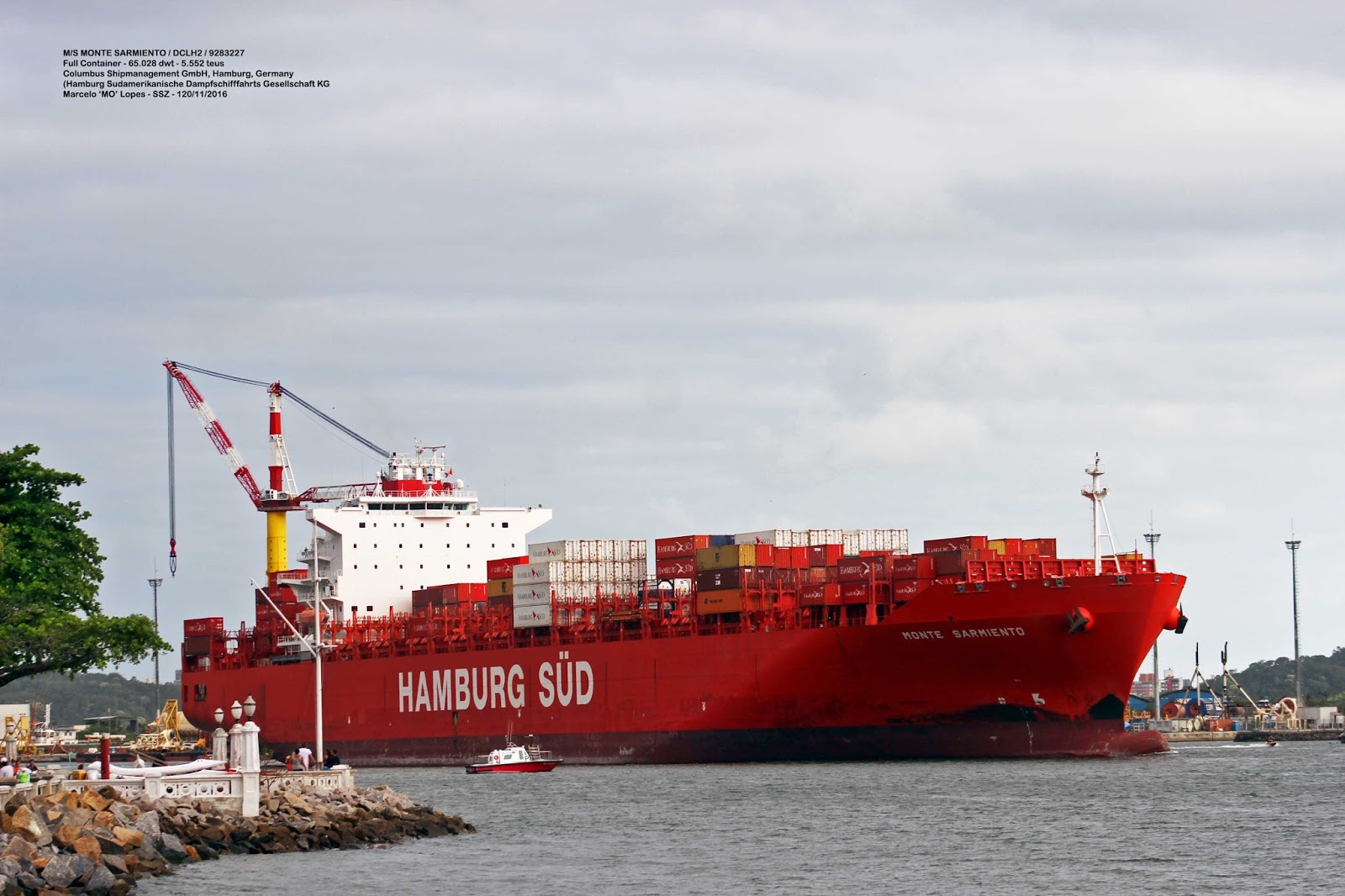 Santos Shiplovers: M/S Monte Sarmiento / DCLH2 - Leaving Santos, 20/11/2016