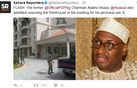 Former PDP chairman Adamu Muazu admits reserving penthouse in the ...