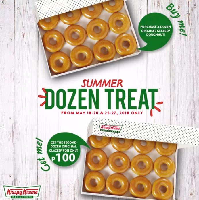 Manila Shopper: Krispy Kreme Summer Dozen Treat Promo: May 2018 Manila Shopper: Krispy Kreme Summer Dozen Treat Promo: May 2018
