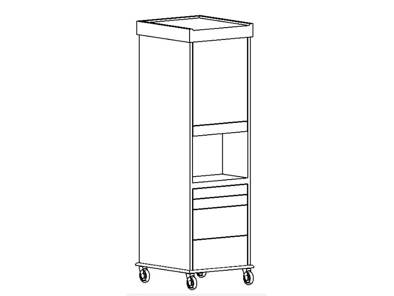 BIM HEALTHCARE REVIT FAMILIES : Supply Carts