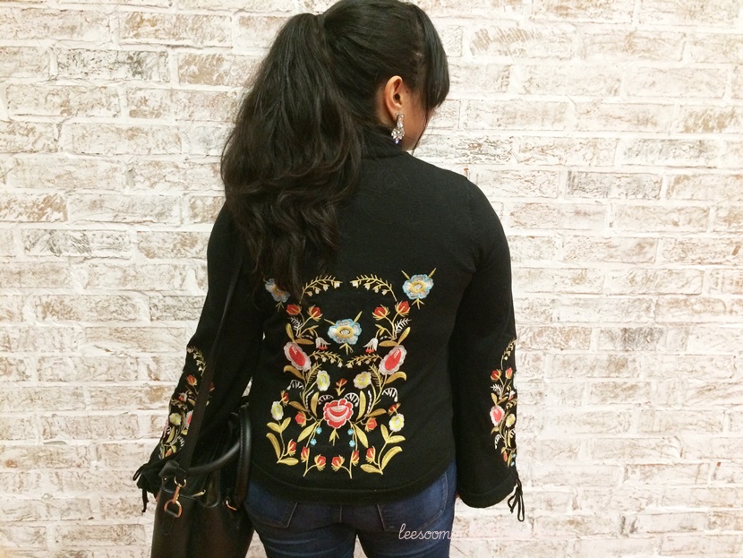 Outfit: Black Embroidered Sweater [Zaful] | My Wonderland