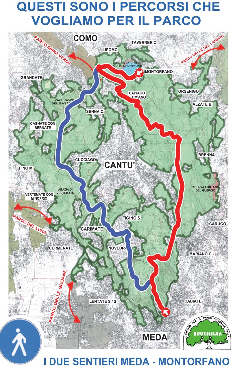 Brianza Centrale: I due sentieri della camminata Meda-Montorfano