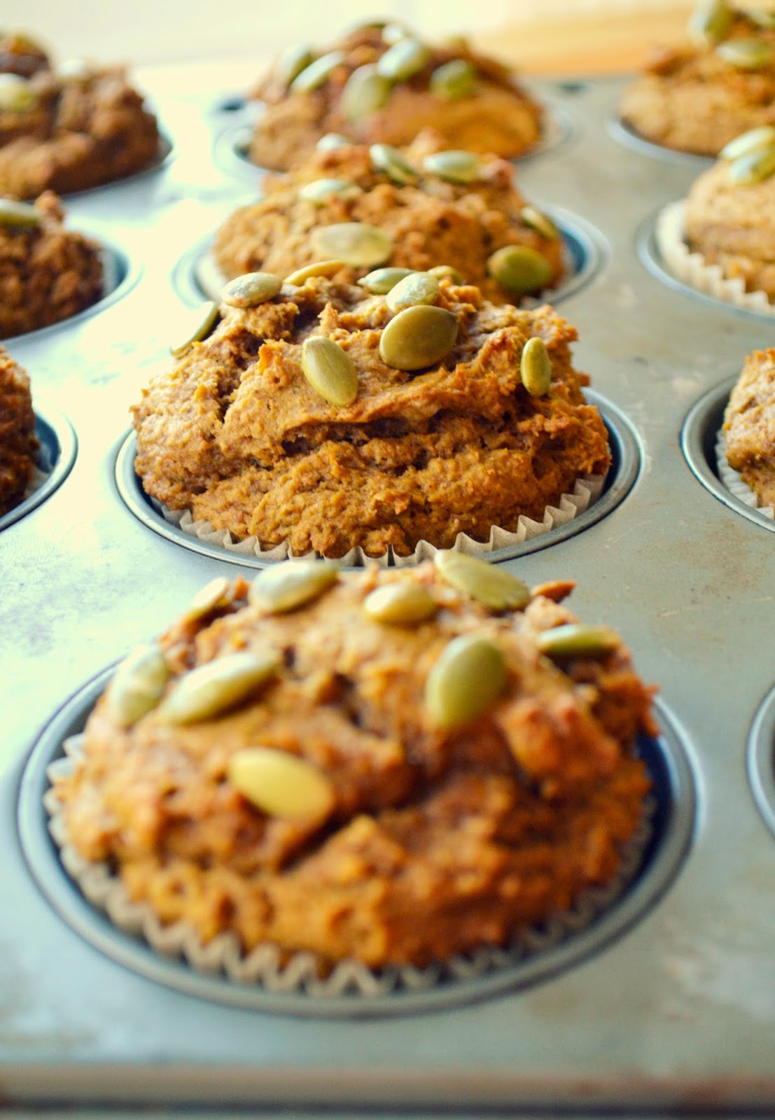 Whole Wheat Pumpkin Spice Muffins