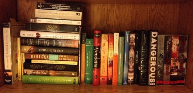All I Need Are Books and Tea: Overflowing Bookshelf
