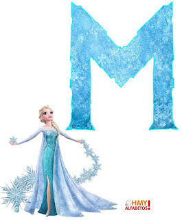 Alfabeto de Elsa de Frozen Haciendo Magia. - Oh my Alfabetos!