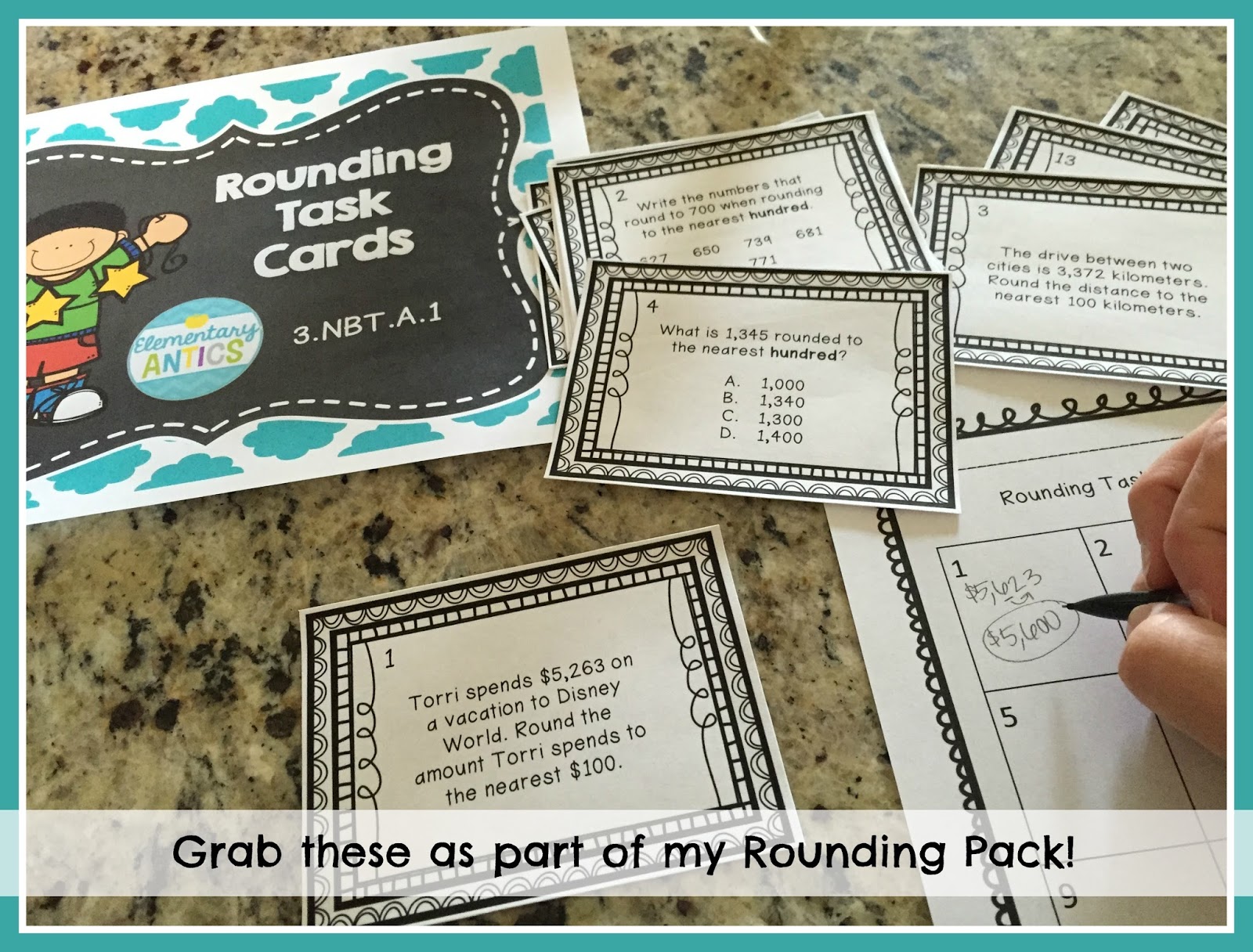 3 Games for Practicing Rounding {Freebies} - Elementary Antics
