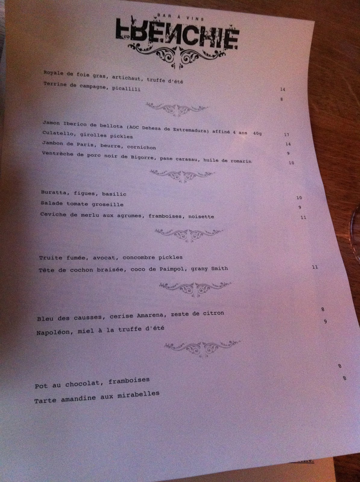 Menu de restaurante bar - Imagui