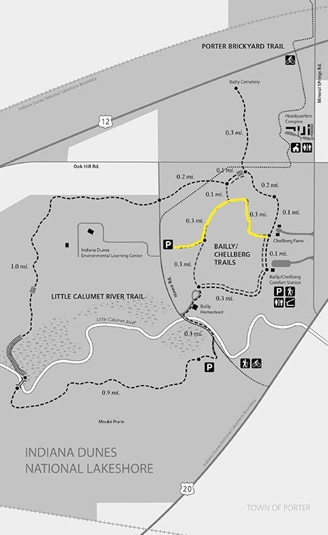 Day Hiking Trails: Maps for Indiana Dunes National Park trails