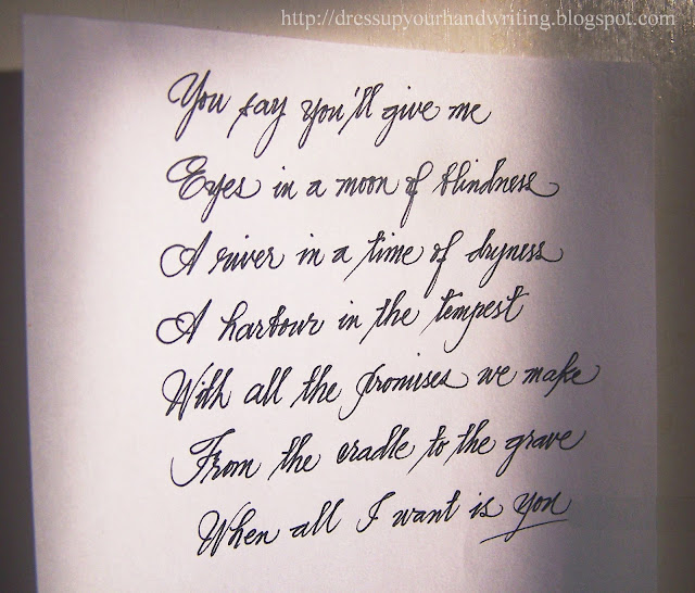 Dress Up Your Handwriting: Singing through Handwriting