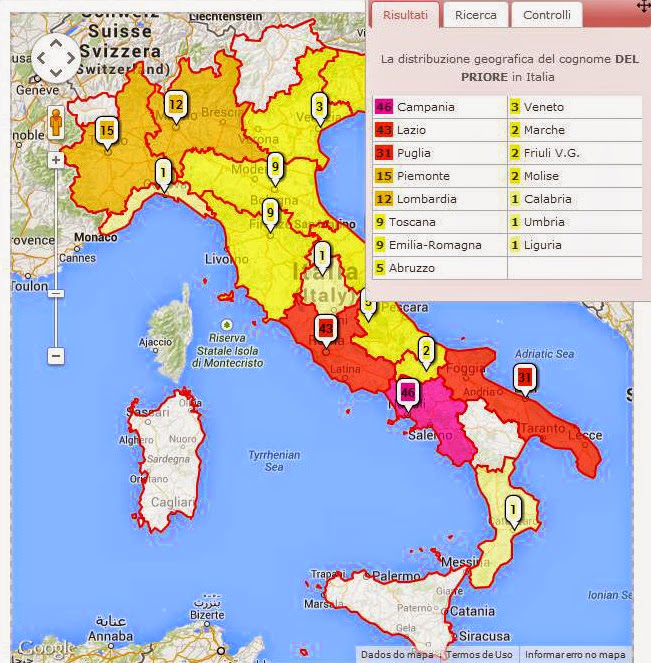 Memorial do Tempo: Família Del Priore 1ª Parte - Ancestrais e Descendentes