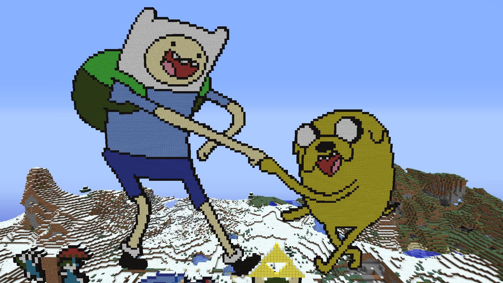 Hora de aventura Sweet: Minecraft Hora de aventura :P