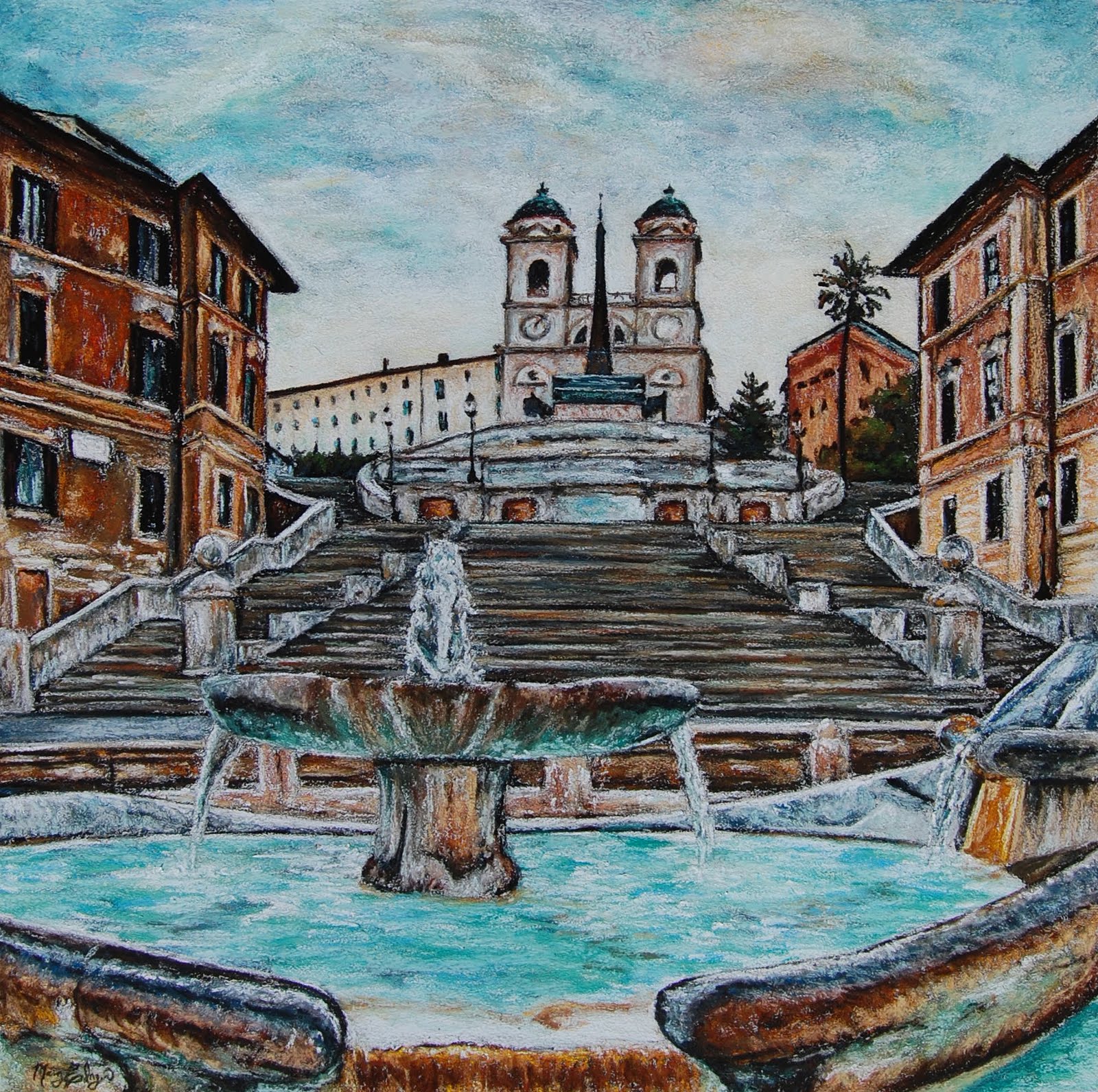 Somewhat Daily Paintings: The Spanish Steps